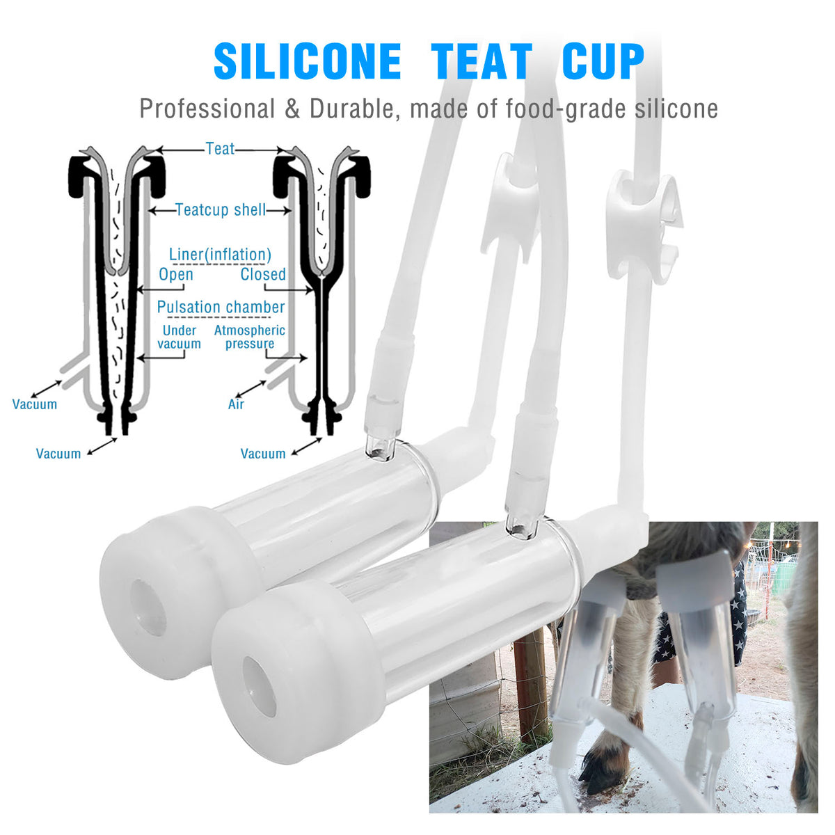 Adjustable Milking Machine for Goat, 6L (Rechargeable Pro Plus)– UnitedFarm