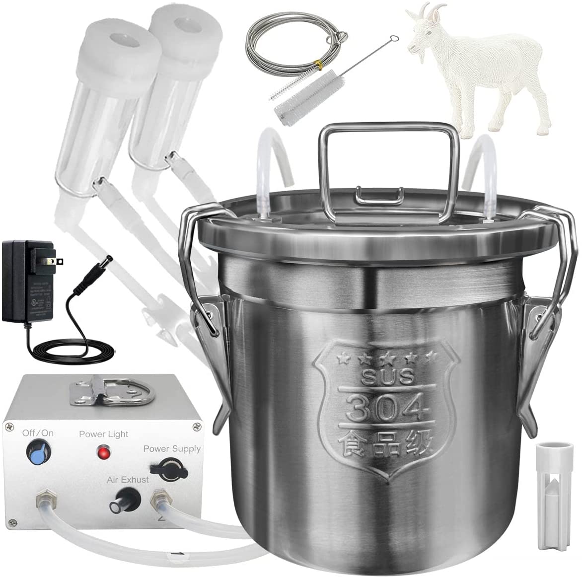 Hantop UnitedFarm Milking Machine for Goat, 6L/12L (Classic Model)