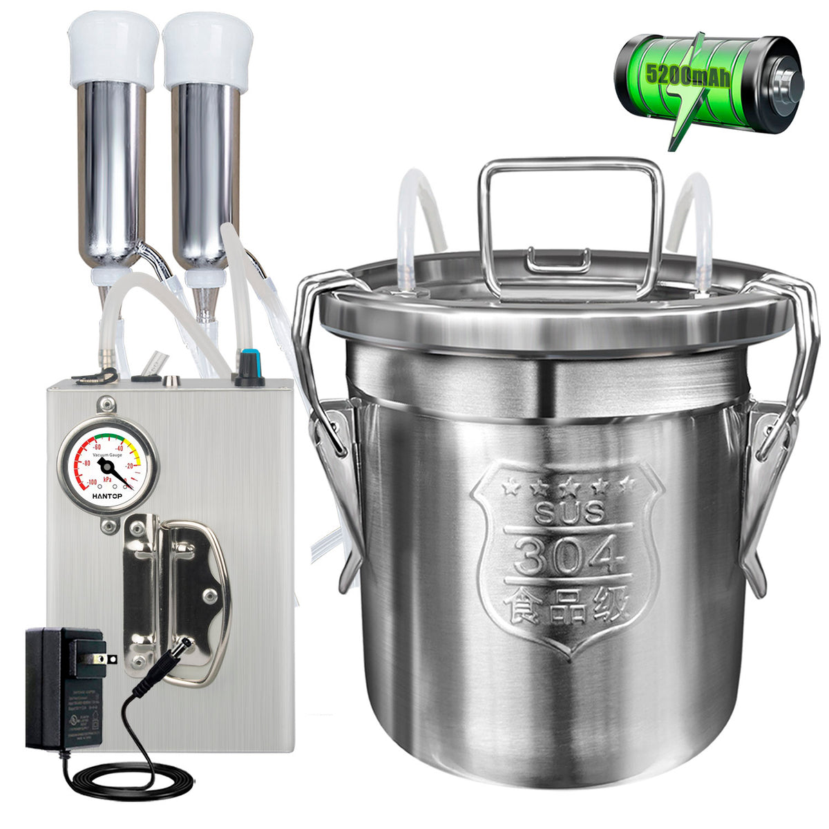 Adjustable Milking Machine for Cow, 12L (Rechargeable Pro Plus)– UnitedFarm